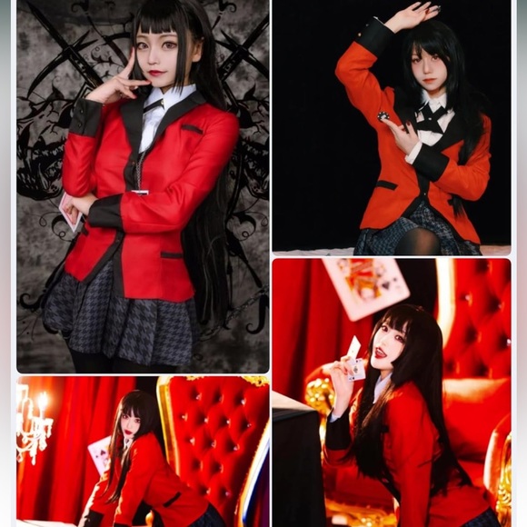 Jackets & Coats | Rickem Anime Halloween Cosplay Yumeko Costume Jacket ...
